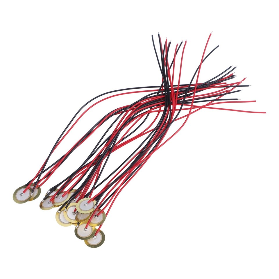 Piezo Discs 5.6+/-0.5 KHz Brass 15pcs 20mm Diameter 300 Max Brand New ...