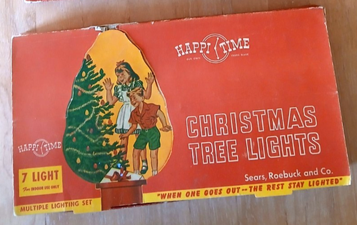 Vtg Sears Roebuck Happi Time Christmas Tree Lights in Original Boxes ...