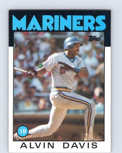 1986 Topps #309 Alvin Davis Seattle Mariners Baseball Card | eBay