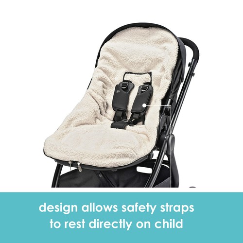 JJ Cole Bundle Me Sherpa-Lined Toddler Car Seat, Stroller, Cover and ...