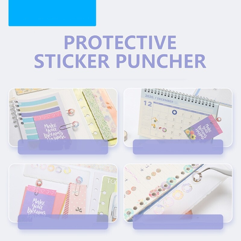 Scrapbooking Puncher for Loose-Leaf Paper Hole Reinforcement Sticker ...