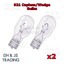 2 x 921 Capless Wedge Car Bulbs High Level Brake Light 12v 16w 15mm 955 ...