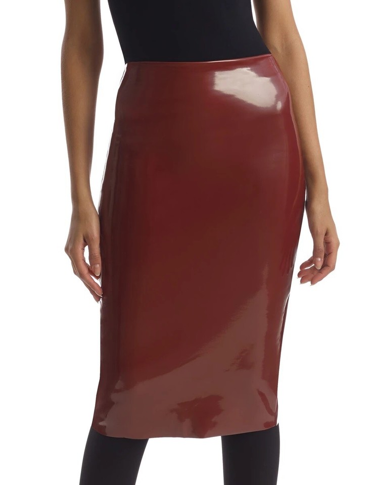 Commando Faux Patent Leather Midi Skirt - SK03 | eBay