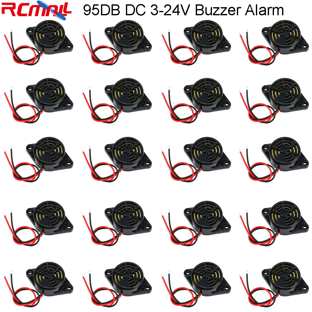 SFM-27 95DB Active Buzzer Alarm DC 3-24V Beep Continuous Sound 30x15mm ...