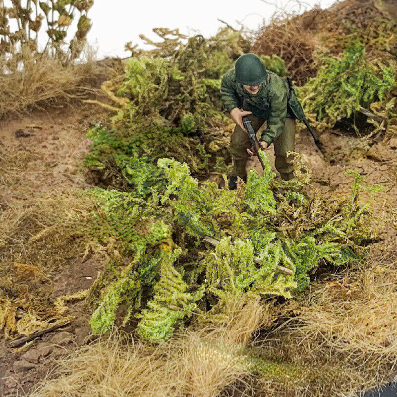 HO/OO Scale Bush Grasses Miniatures Forest Garden Plant Railway Scenery ...