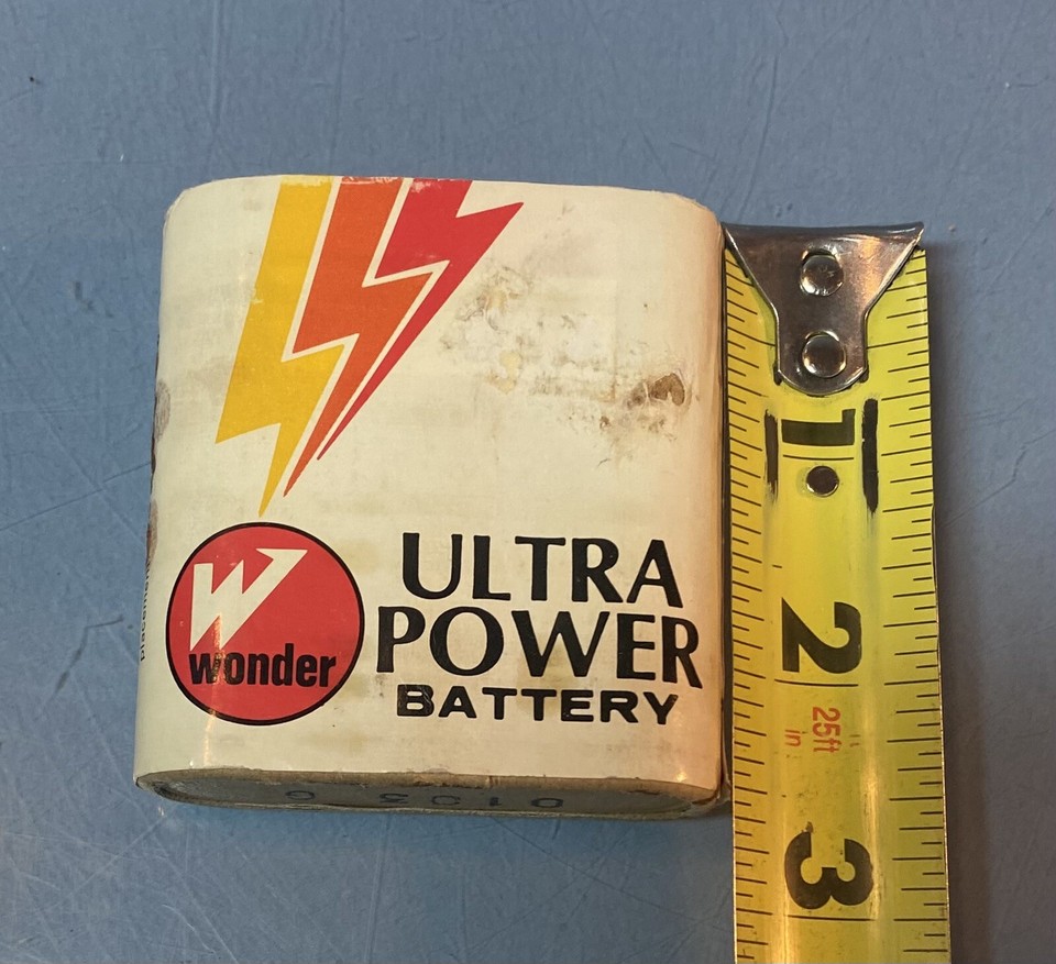 Vintage Wonder Ultra Power Flashlight Battery Made In France | eBay