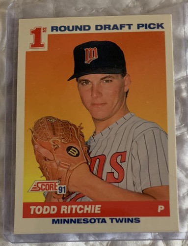 1991 Score Minnesota Twins Baseball Card #678 Todd Ritchie Rookie | eBay
