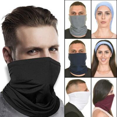 Seamless Snood Face Mask Covering Bandana Tube Scarf Neck Sport Cover ...