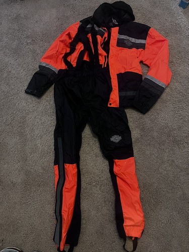 Harley Davidson Size S Rain Gear Suit Jacket Pants Reflective ...