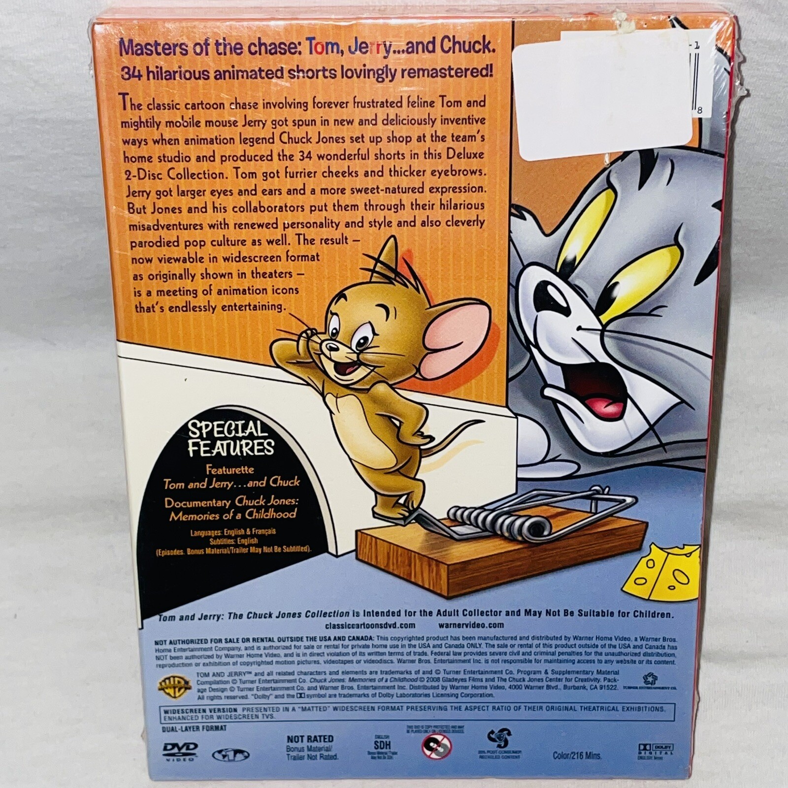 Tom Jerry: Chuck Jones Collection (DVD, 2009, 2-Disc Set) for sale ...