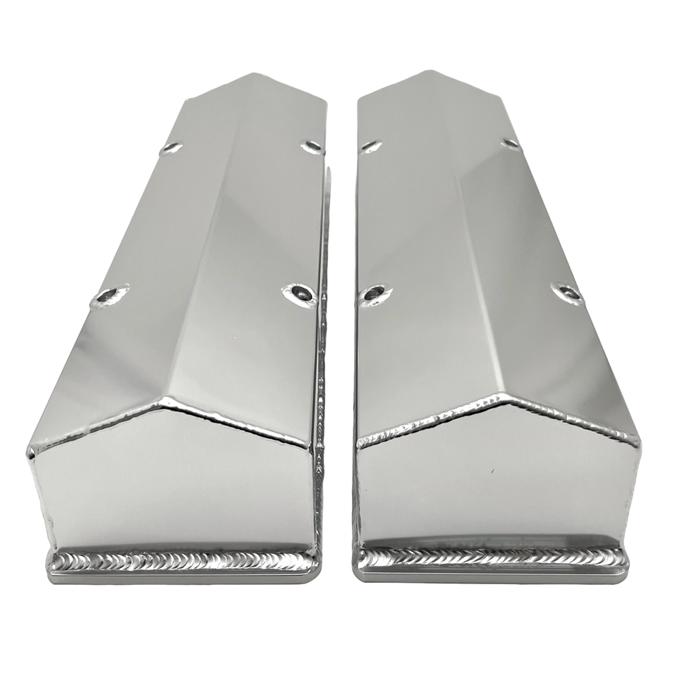 SB Chevy Valve Covers Fabricated Aluminum Tall Small Block SBC 327 350 ...