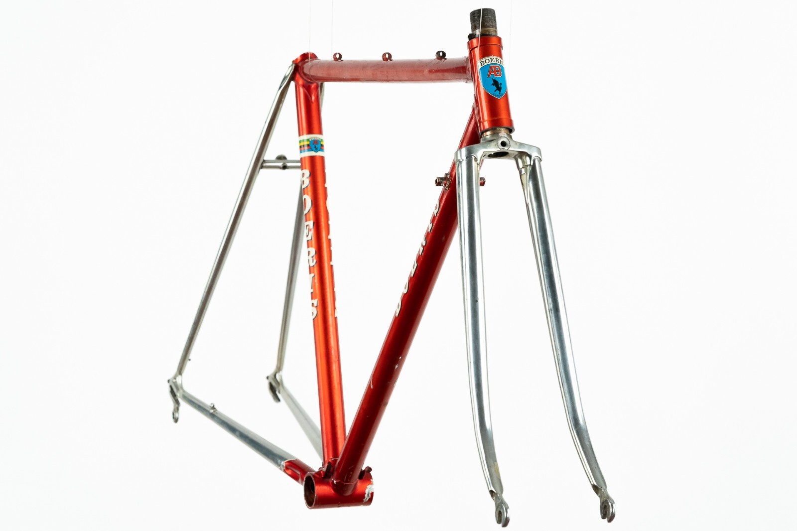 BOERIS COLUMBUS STEEL FRAME SET VINTAGE 70S ROAD BIKE RACING BICYCLE ...