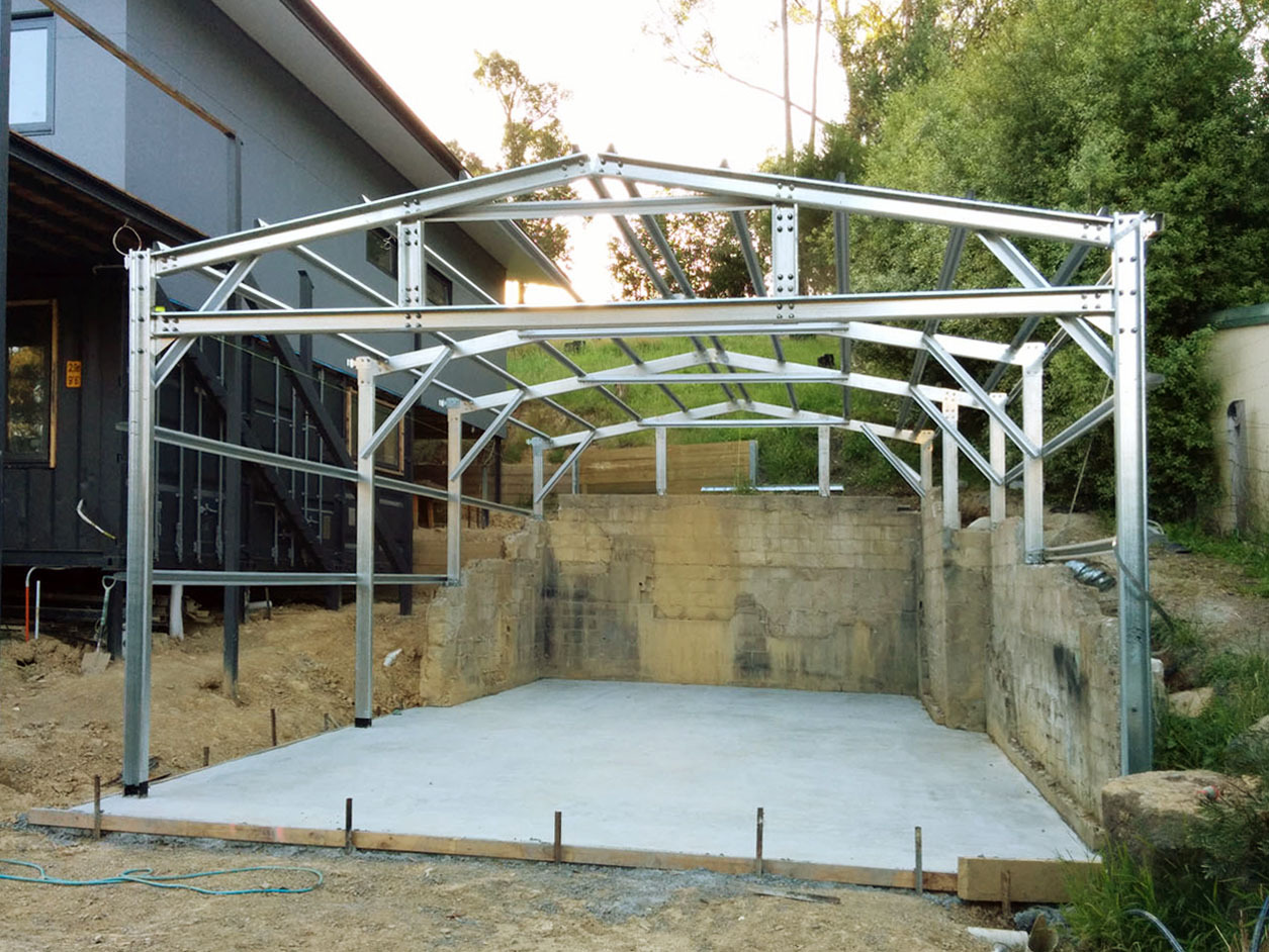 Shed Brackets 8inch C Section Purlin-Garage-Steel Plate Industrial Apex ...