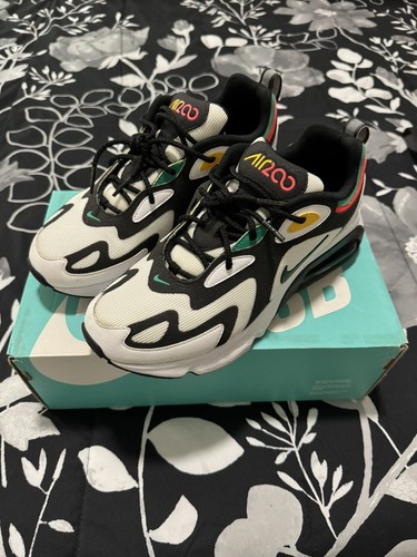 Nike Air Max 200 Rasta Men's Black White Running Shoes AQ2568-101 Size ...