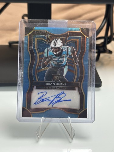 2019 Panini Select - Rookie Signatures Brian Burns #RS-23 Light Blue ...