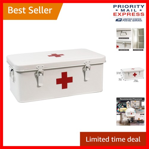 Elegant Lockable Metal First Aid Box with Multiple Compartments for ...