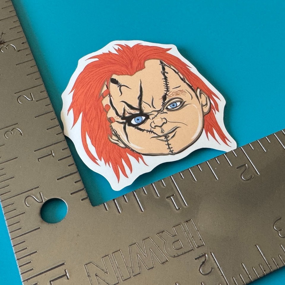 Child's Play Sticker (Chucky) Horror Movie, Matte Vinyl Decal | eBay