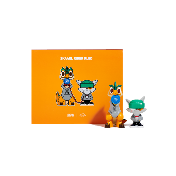 LoL League of Legends x HIF SKAARL RIDER KLED Figure Art Toy Authentic ...