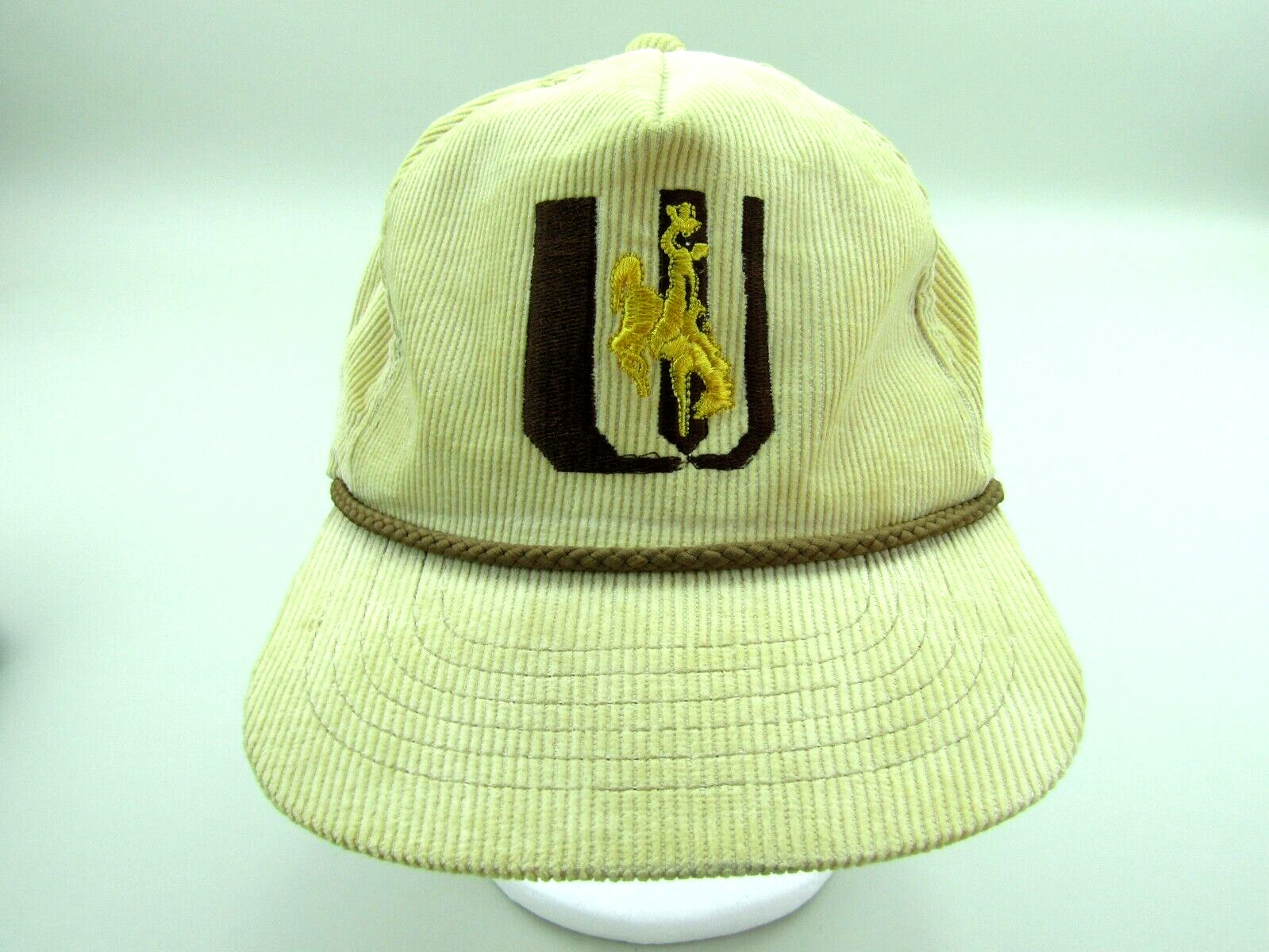 VINTAGE Cordray Hat Bull Riding Logo Hat Corduroy OSF… - Gem