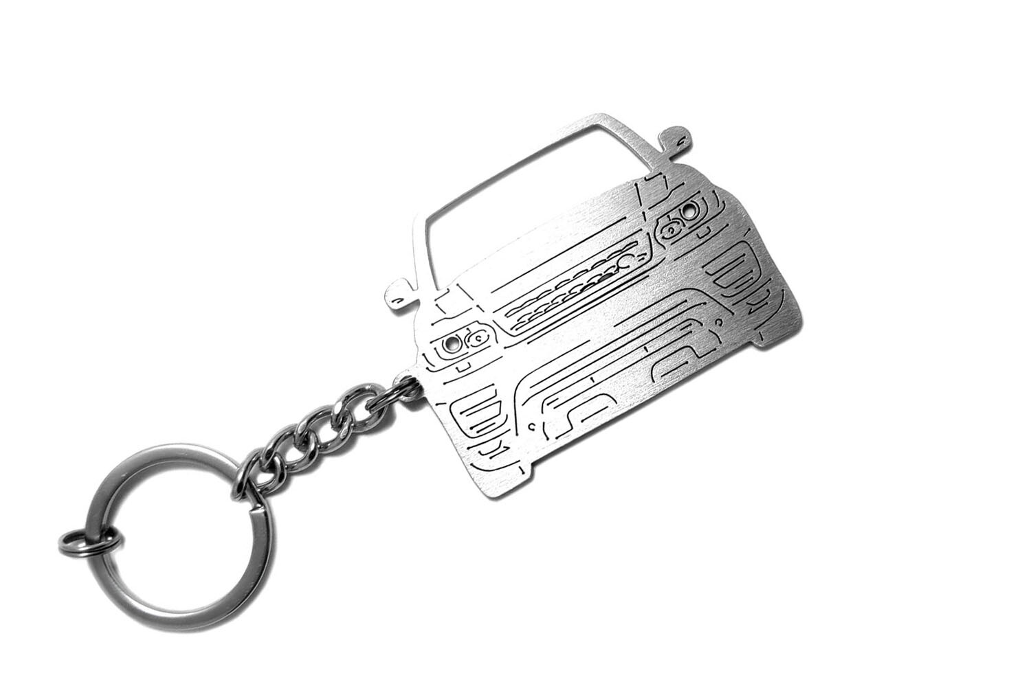 Stainless Steel Keychain Front View Car Key Ring fit Range Rover Sport ...