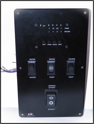 KIB MONITOR PANEL WATER HEATER & PUMP CEILING LIGHT AWNING EXTEND ...