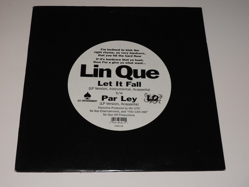 LIN QUE let it fall / par ley 12" RECORD HIP HOP US 1995 | eBay