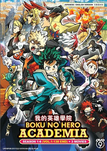 Anime DVD My Hero Academia Complete TV Series Season 1-6 Vol.1-138 End ...
