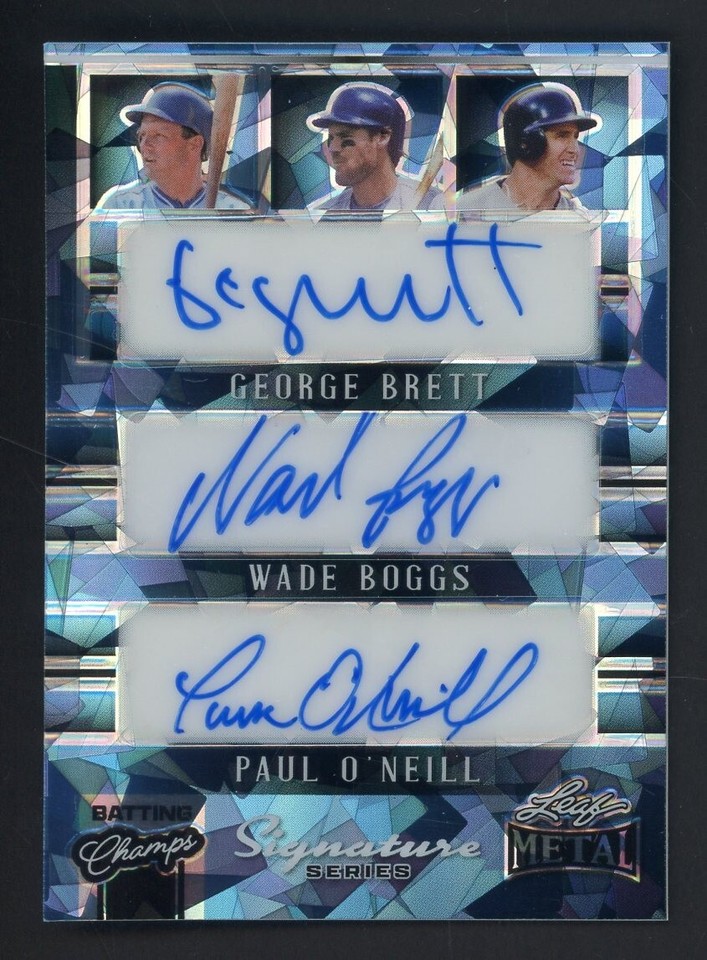Leaf Metal Signature Series AUTO 1/1 Frank Thomas Ichiro Betts Boggs ...