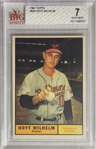 1961 Topps #545 Hoyt Wilhelm High Number SP BVG 5 NM | eBay