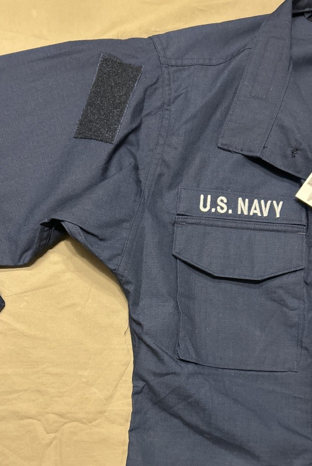 US Navy Coat 2POC Size Small-Short Flame-Resistant Blue Class 1 USN | eBay