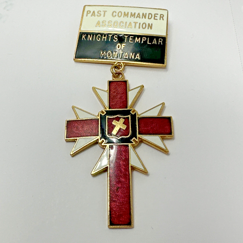 Knights Templar MONTANA Past Commanders Vtg Lapel Pin Catholic Rite ...