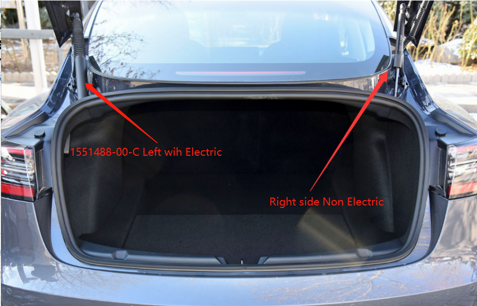 New Rear Left Tailgate Power Hatch Lift Support Strut For 21-22 Tesla ...