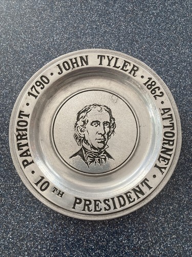 VTG John Tyler 10th President Wilton Collection Presidential Pewter ...