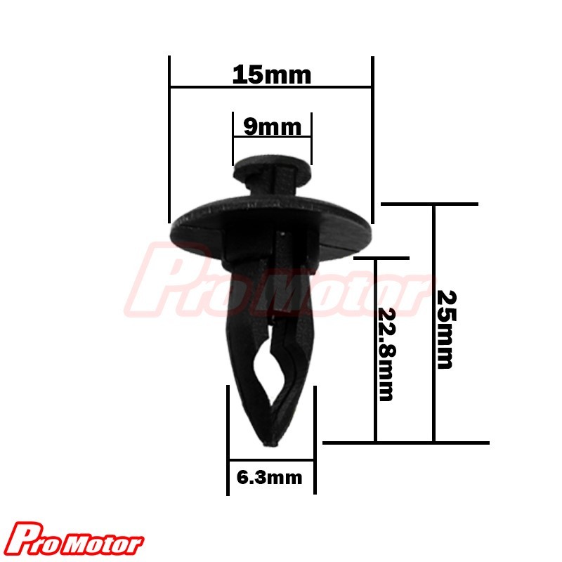 Fit Saturn Wheel Well Push Type Molding Plastic Rivet Retainer Clip ...