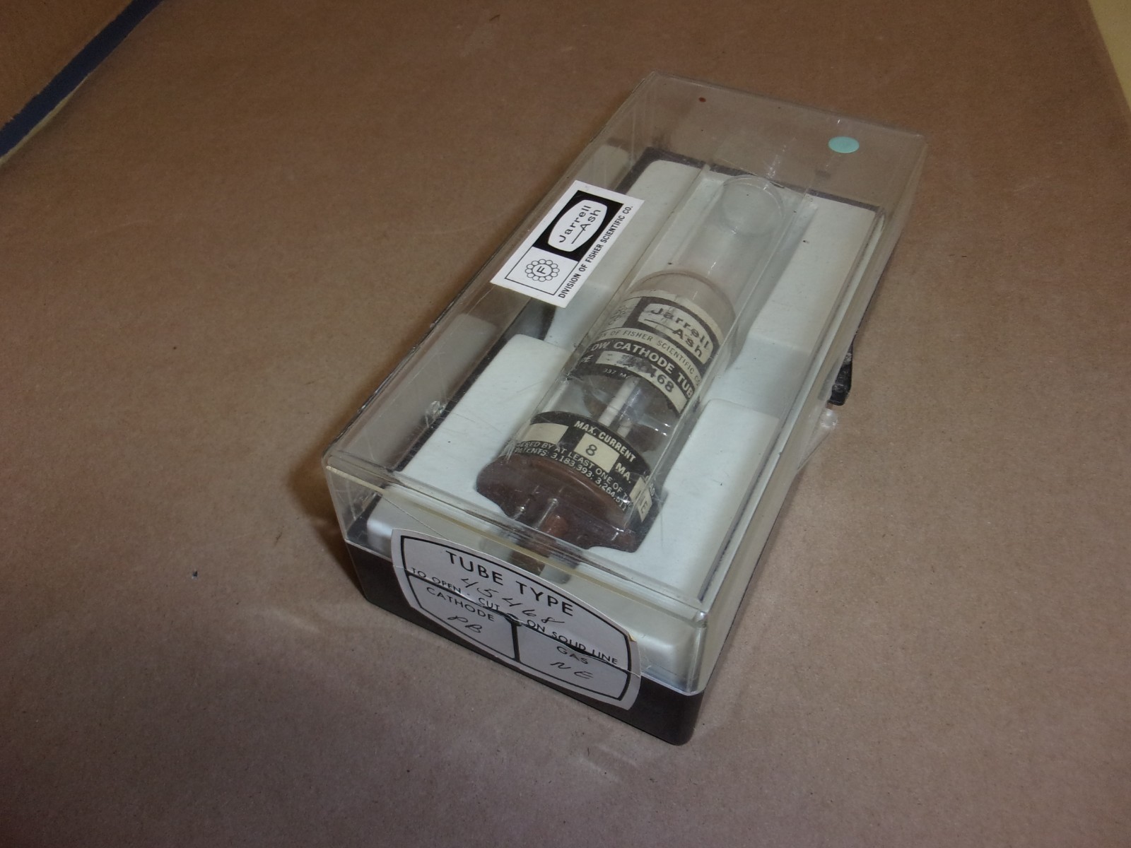 Fisher Scientific Jarrell Ash Hollow Cathode Tube 45468 with PB Cathode ...