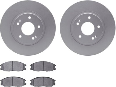For 2001-2006 Hyundai Santa Fe Brake Pad and Rotor Kit Dynamic Friction ...