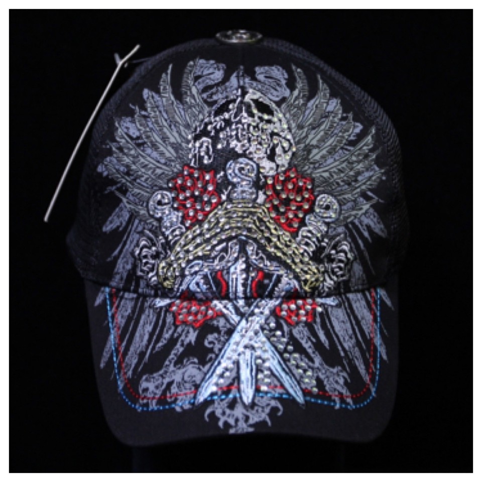 Vintage Cap Mesh Tattoo Caps Fashion Hat Skull Rose Casual Snapback ...