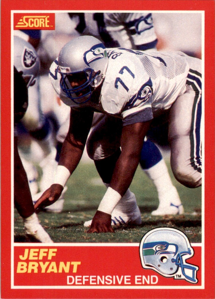 1989 SCORE JEFF BRYANT SEATTLE SEAHAWKS #112 | eBay