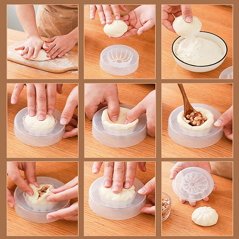 Chinese Baozi Mold DIY Pastry Pie Dumpling Making Mould Baking Pastry ...