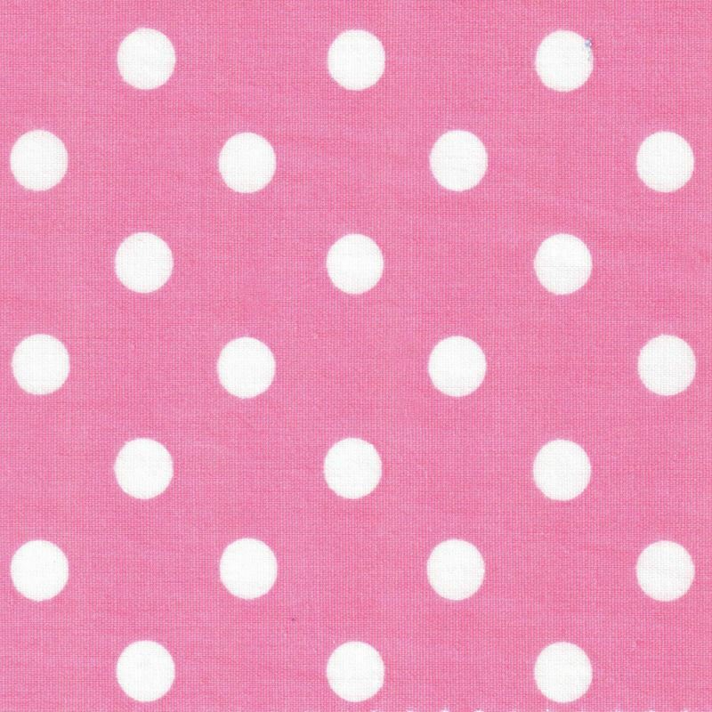 SOFT 100% COTTON FABRIC BY YARD 8MM WHITE POLKA DOT SPOTS DOTTY CLOTH ...