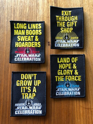 STAR WARS / Celebration 2016-2022 Embroided Patches - 4 pcs | eBay