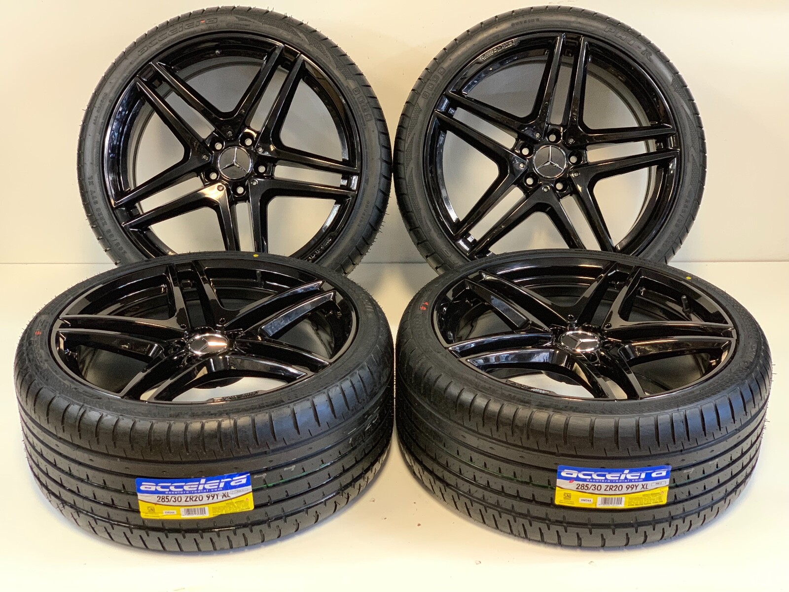 20" S CLASS AMG STYLE ML WHEELS RIMS TIRES FITS MERCEDES 5X112 S C E ...
