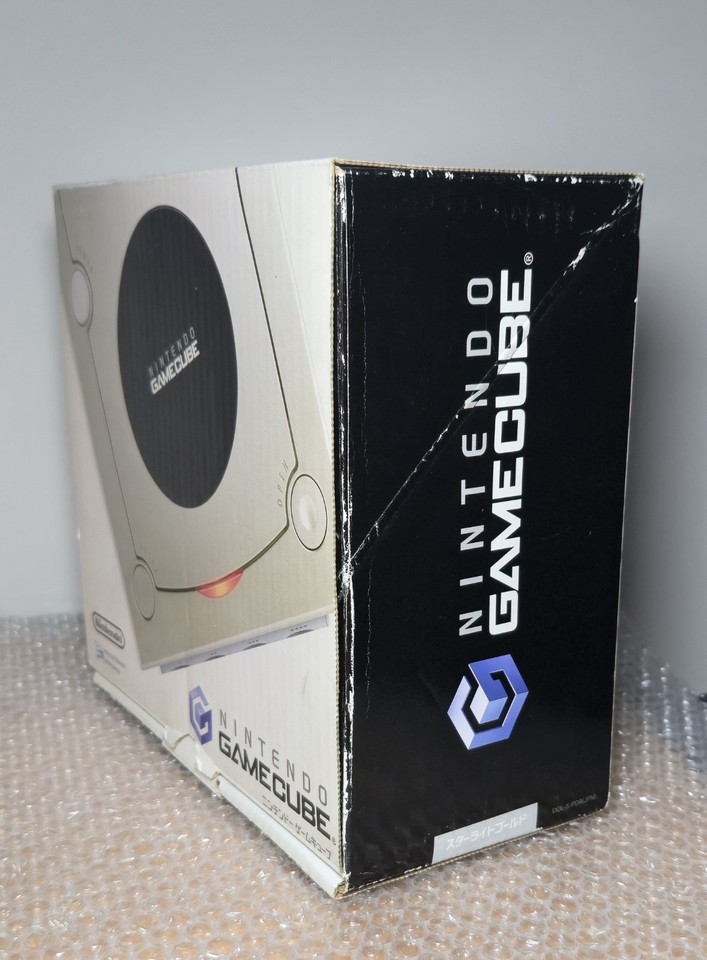 Nintendo GameCube Starlight Gold Console In Box DOL-101 Tested Japan ...