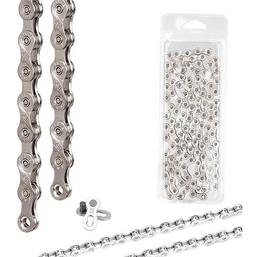 9 Speed Bicycle Mountain Bike MTB 1/2" x 11/128" 9S Z90 116 Links Chain ...