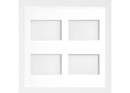 Multiple Photo Picture Frame Glossy White Candy Range with Multi ...