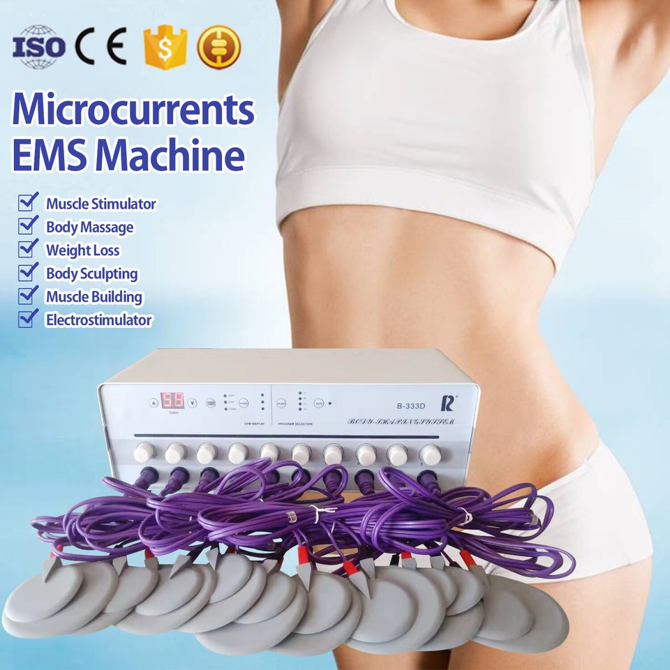Microcurrent Electric Muscle Massager Body Slimming Fat Loss Simulation ...