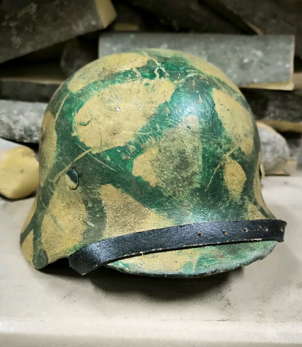WW2 M40 German Helmet WWII M40 Combat helmet size 64 | eBay