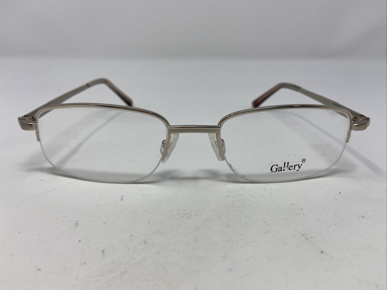 Gallery DOUG YG 54-18-140 Yellow Gold Metal Half Rim Eyeglasses Frame ...