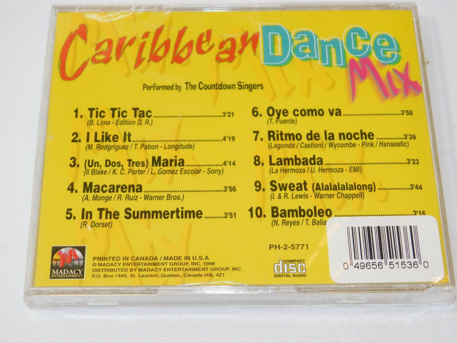 Caribbean Dance by The Countdown Singers (CD, Aug-1998, Power Hits) for ...