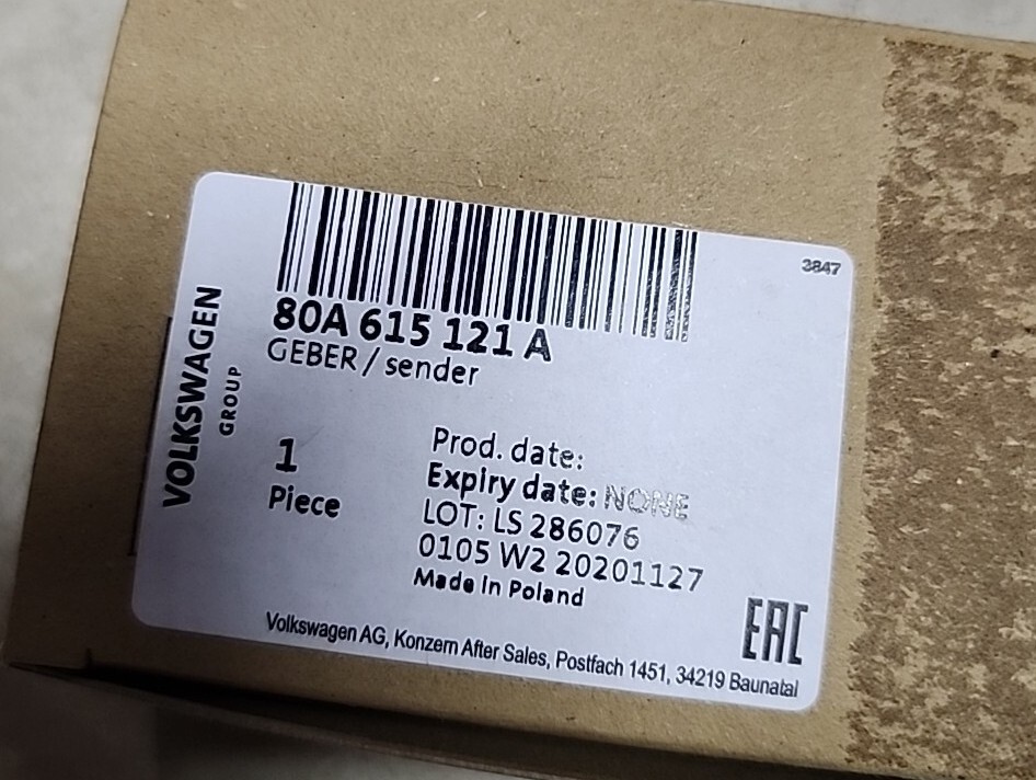 New OEM Genuine Audi Wear Indicator Brake Pad Sensor 80A-615-121-A | eBay